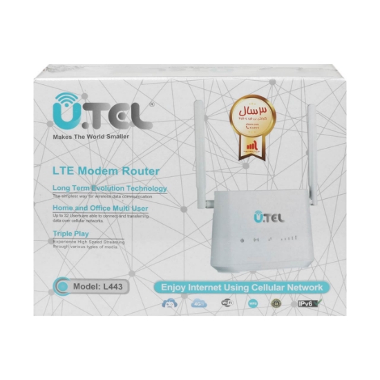 مشخصات، قیمت و خرید مودم روتر بی سیم 4G LTE یوتل مدل L443
