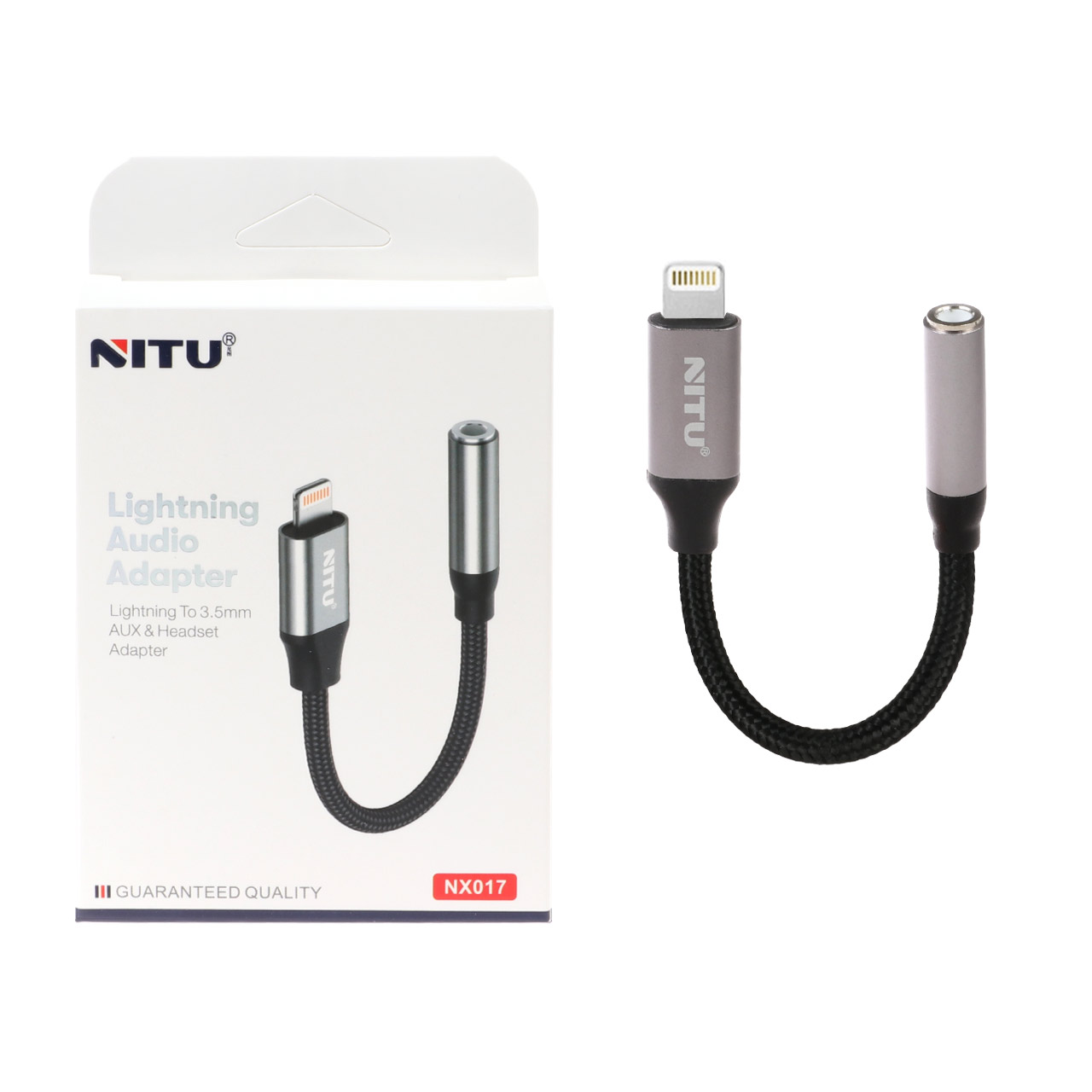 تبدیل-lightning-به-جک-3-5-میلی-متری-nitu-مدل-nx017-نقره-ای