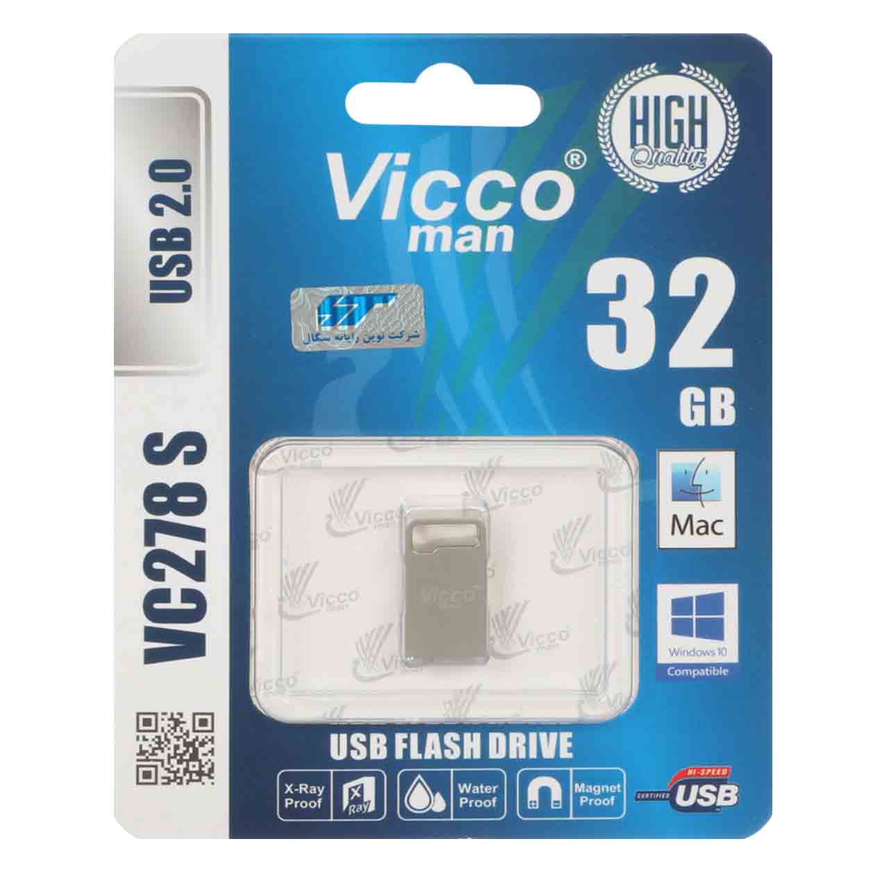 فلش مموری ویکومن مدل VC278 S USB2.0 ظرفیت 32 گیگابایت
