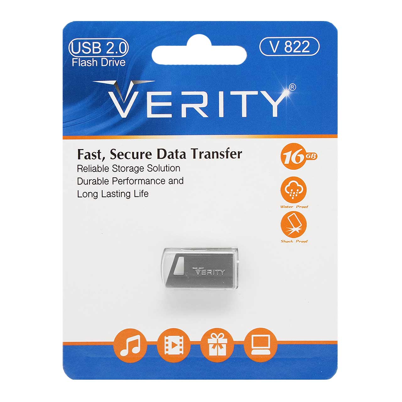 فلش مموری وریتی مدل V822 ظرفیت 16 گیگابایت