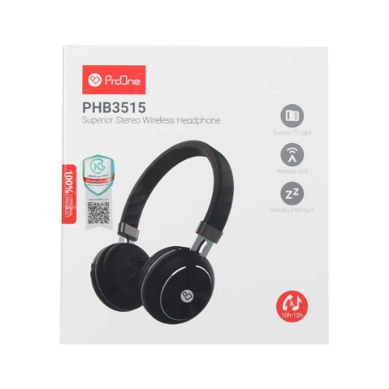 هدفون-بلوتوثی-تمام-چرم-proone-مدل-phb3515-مشکی