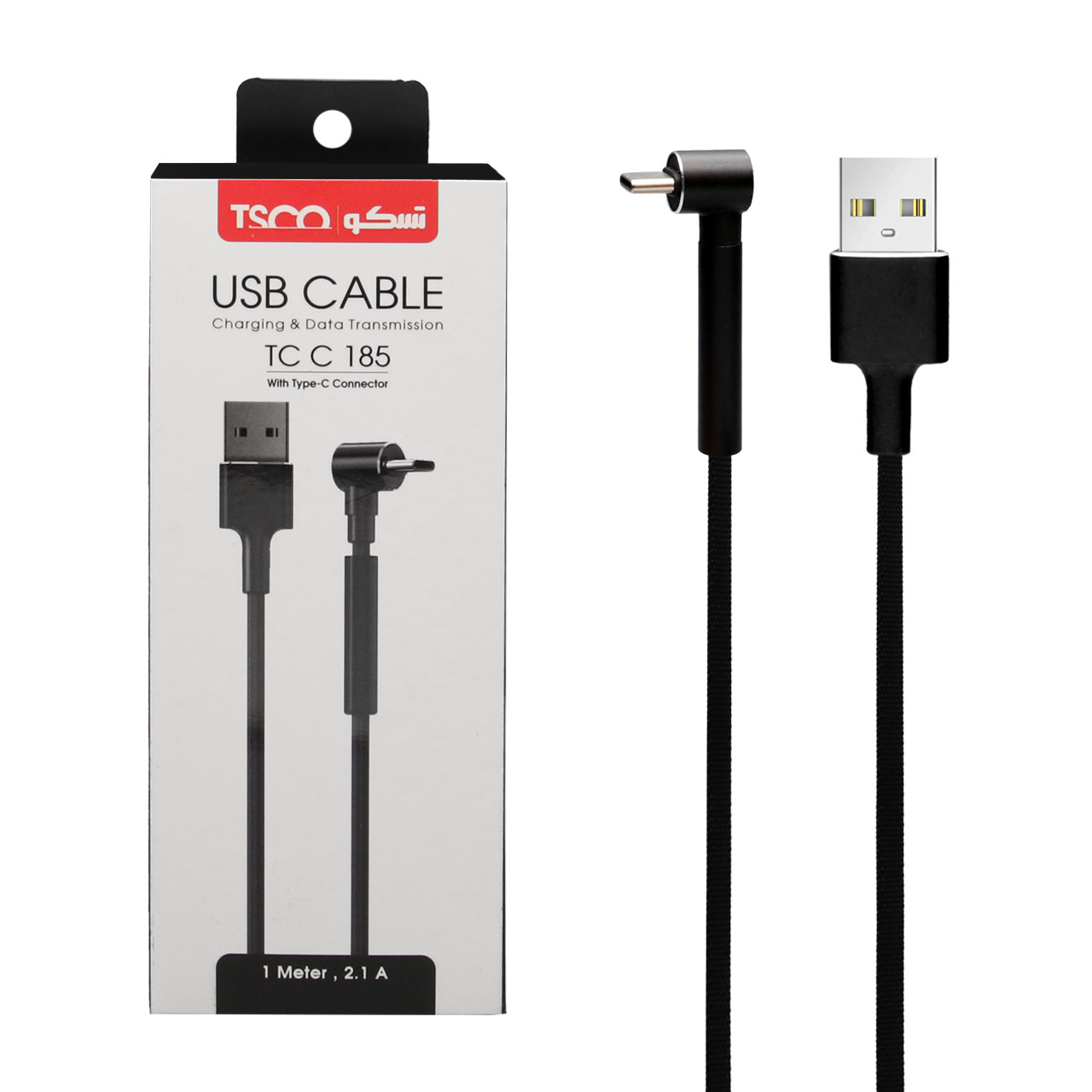 کابل تبدیل USB به USB-C تسکو مدل TC C185 طول 1 متر
