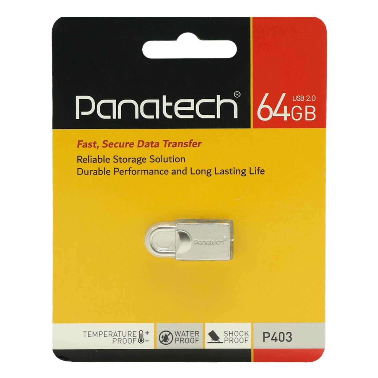 panatech-p403-usb2-0-flash-memory-64gb-گارانتی-آسان-سرویس-نقره-ای