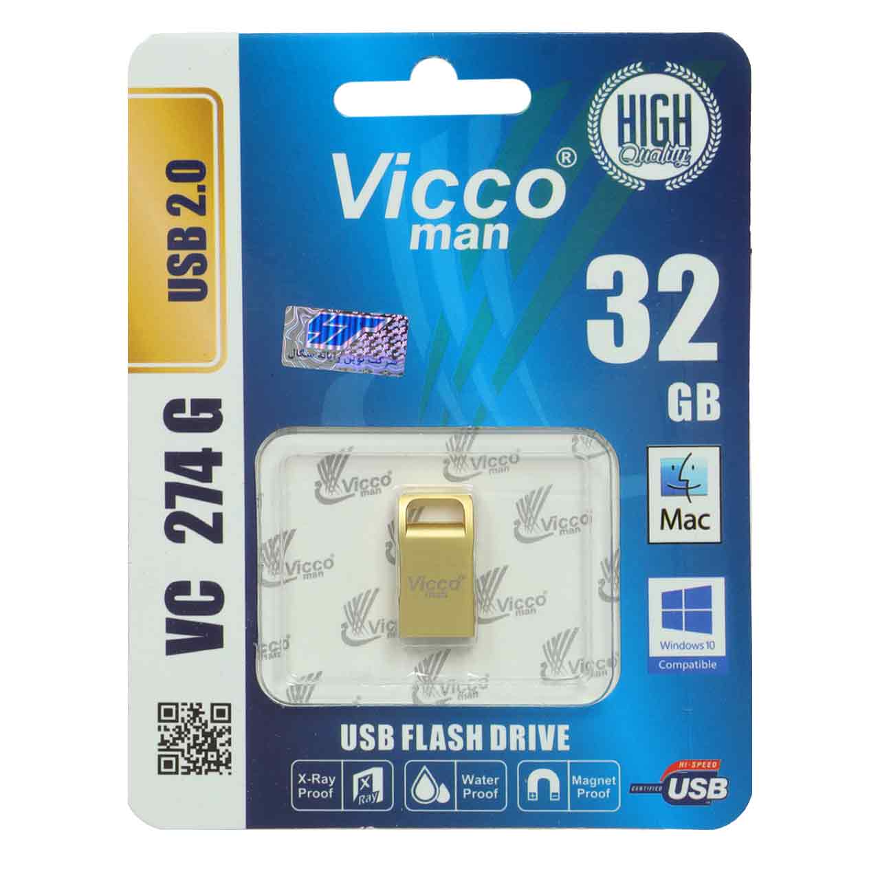 فلش مموری ویکومن مدل VC274 G USB2.0 ظرفیت 32 گیگابایت