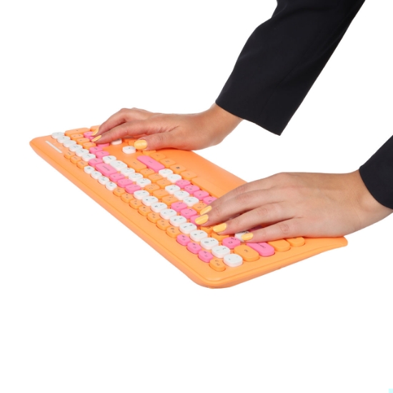 کیبورد و ماوس بی سیم هترون مدل HKCW350