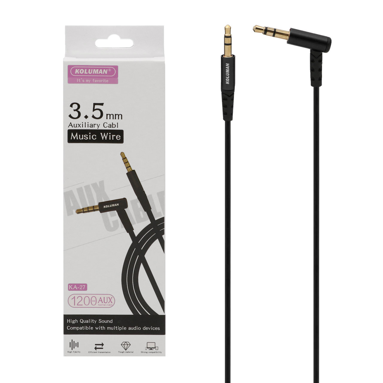 کابل AUX کلومن مدل KA-27 طول 1.2 متر